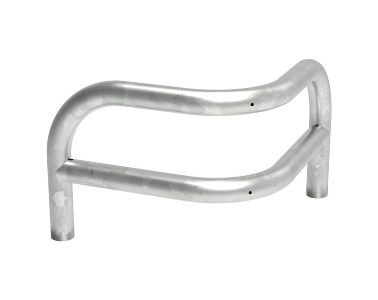 Angled corner safety barrier galva – 430 mm - Workplace Outdoor Solutions