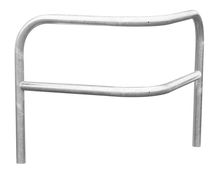 Angled corner safety barrier galva– 1000 mm - Workplace Outdoor Solutions