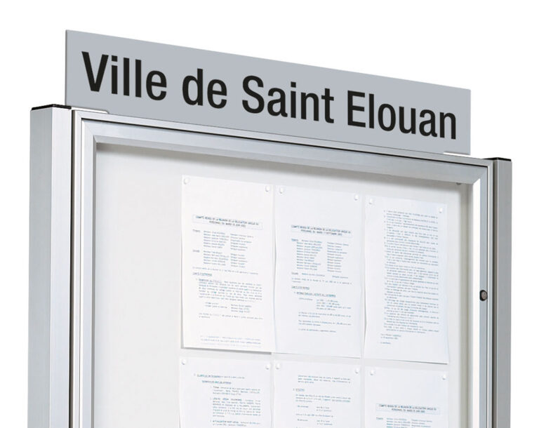 Rectangular decorative header-boards - Workplace Outdoor Solutions