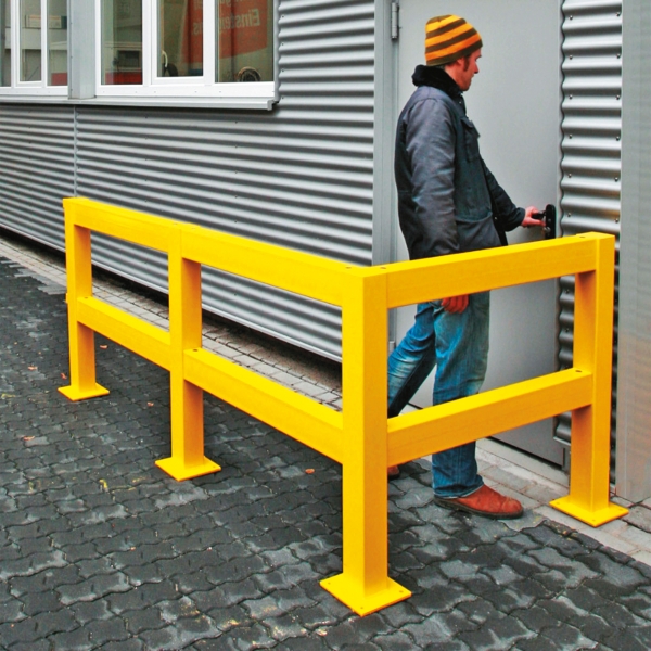 Warehouse and Industrial Safety Barriers for Safety - Workplace Outdoor ...